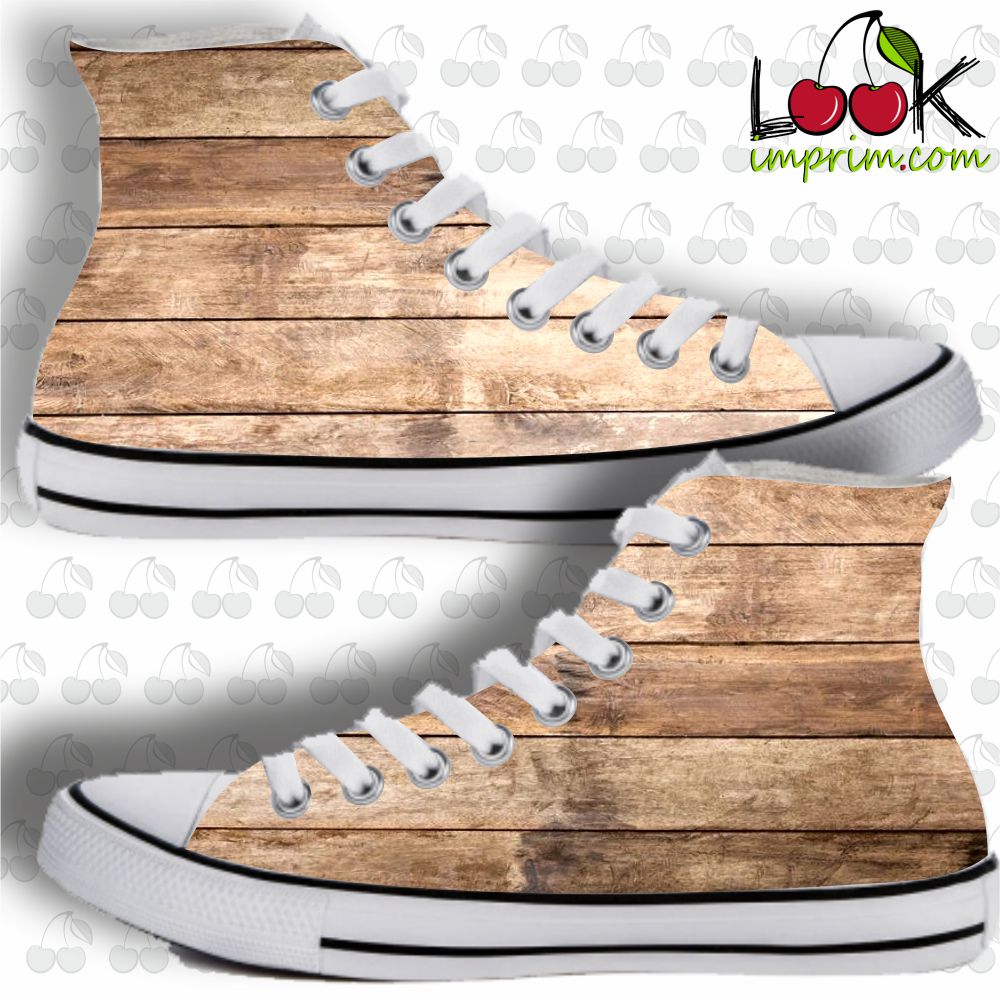 BASKET LAINE - basket personnalisée | de type Converse – Look Imprim : Basket personnalisée, Sac