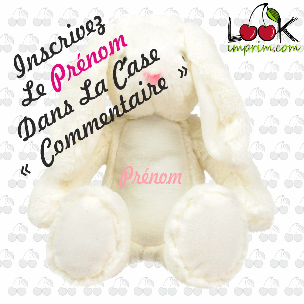 PELUCHE PRENOM – Look Imprim : Basket personnalisée, Sac