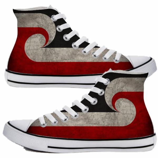BASKET DRAPEAU MAORI - basket personnalisée | de type Converse – Look Imprim : Basket ...