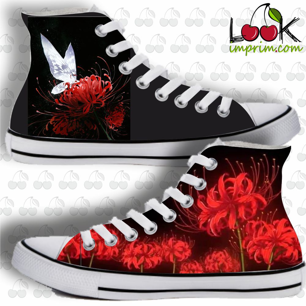BASKET HELL BUTTERFIES - basket personnalisée | de type Converse – Look Imprim : Basket ...